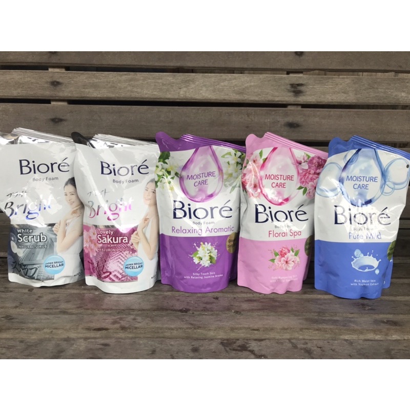 Jual BIORE BODYFOAM 450ML SABUN CAIR BIORE ALL VARIAN | Shopee Indonesia