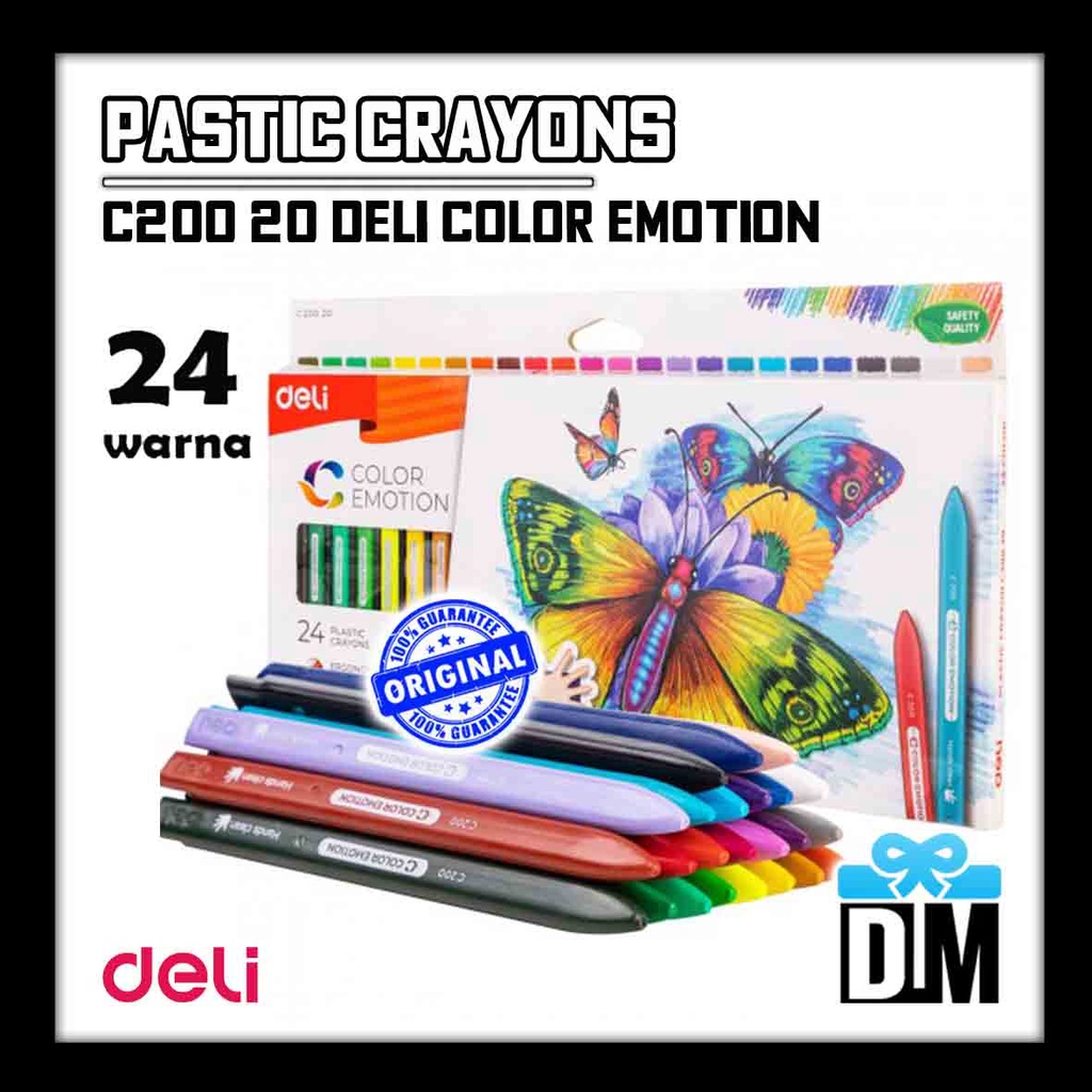 Jual Crayons Crayon Plastik Plastic 24 warna Krayon Warna Pensil Warna ...