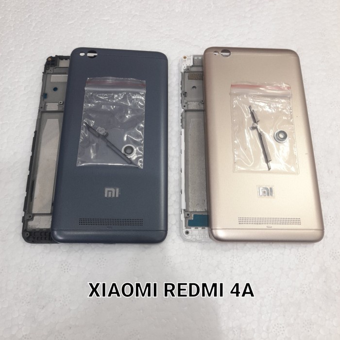 Jual kesing housing casing full set xiaomi redmi 4a frame + backdoor ...