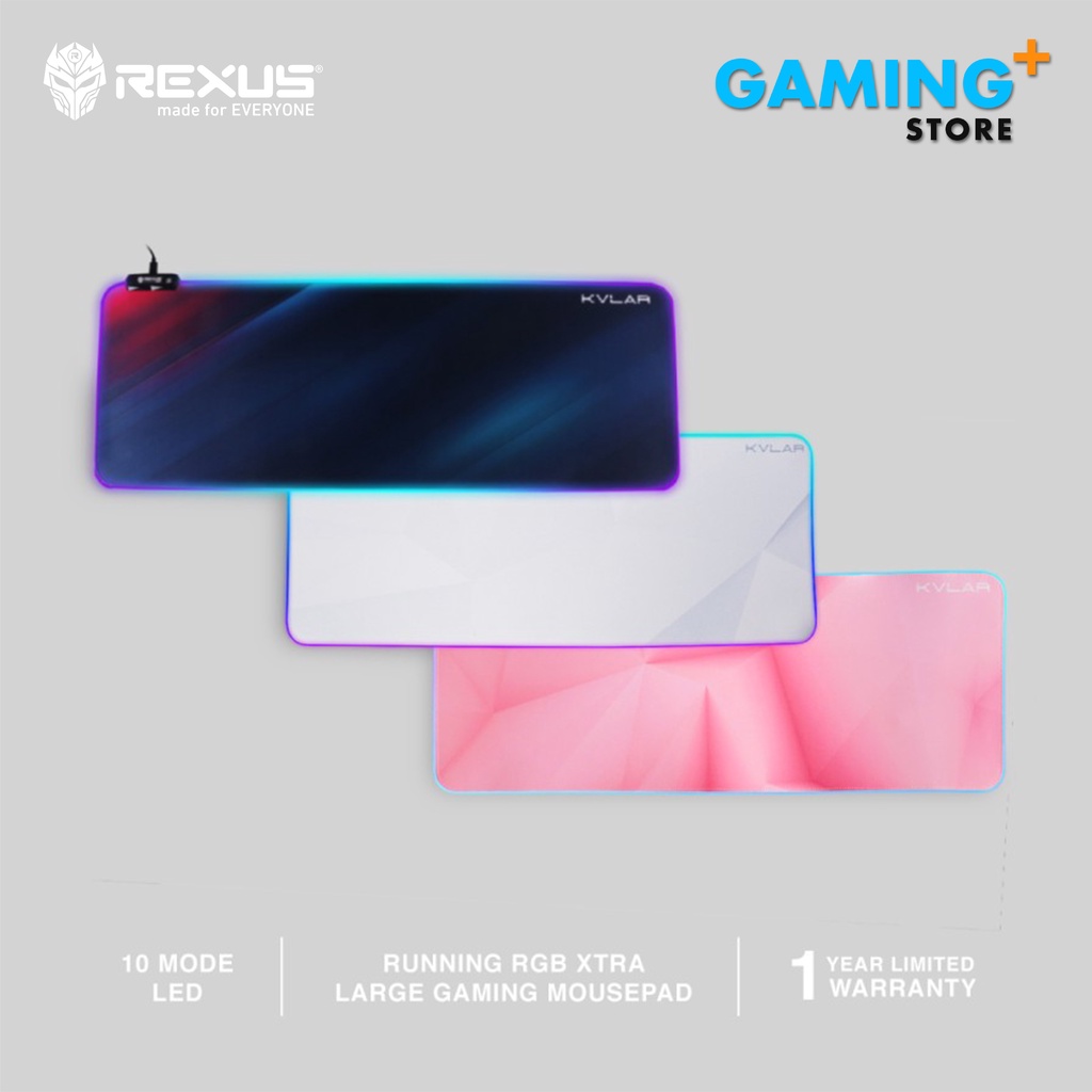 Jual Mousepad Gaming RGB Rexus Kevlar TR-2 / TR2 | Shopee Indonesia