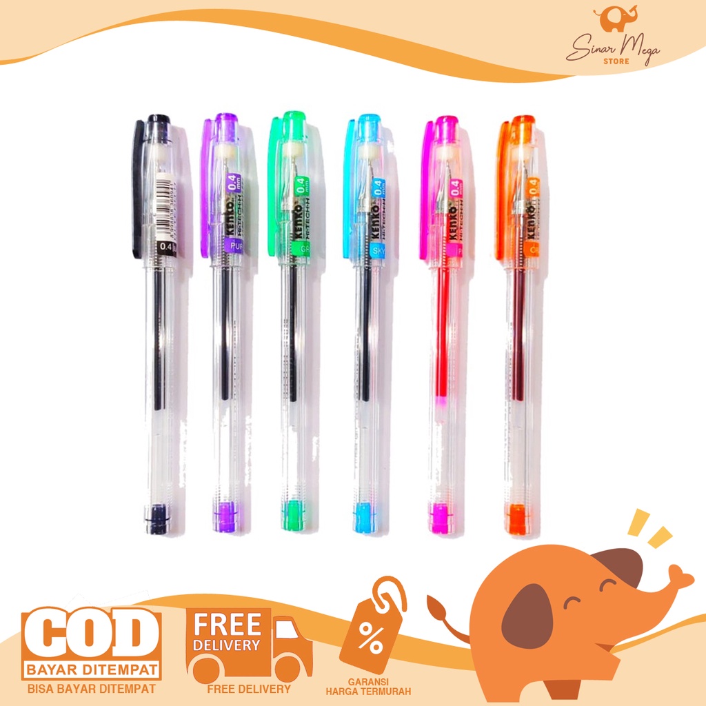 Jual Kenko Pulpen Gel Pen Hi - Tech-H 0.4 mm Murah | Shopee Indonesia