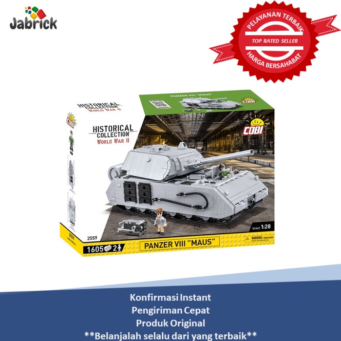 Jual COBI-2559 PANZER VIII MAUS 1605 KL. AJN27 | Shopee Indonesia