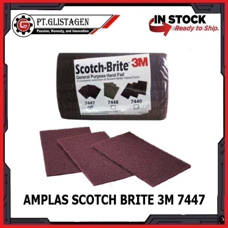 Jual Amplas Scotch Brite 3M General Purpose Hand Pad 7447 Scouring Pad 3M | Shopee Indonesia