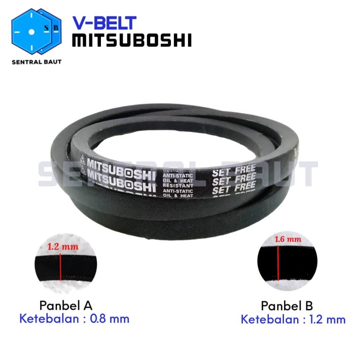 Jual V-belt / Panbel MITSUBOSHI ( B090 - B126 ) | Shopee Indonesia