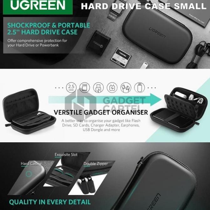 Jual Ugreen 40707 Hard Case Storage Bag Hdd Pouch Tempat Hardisk ...
