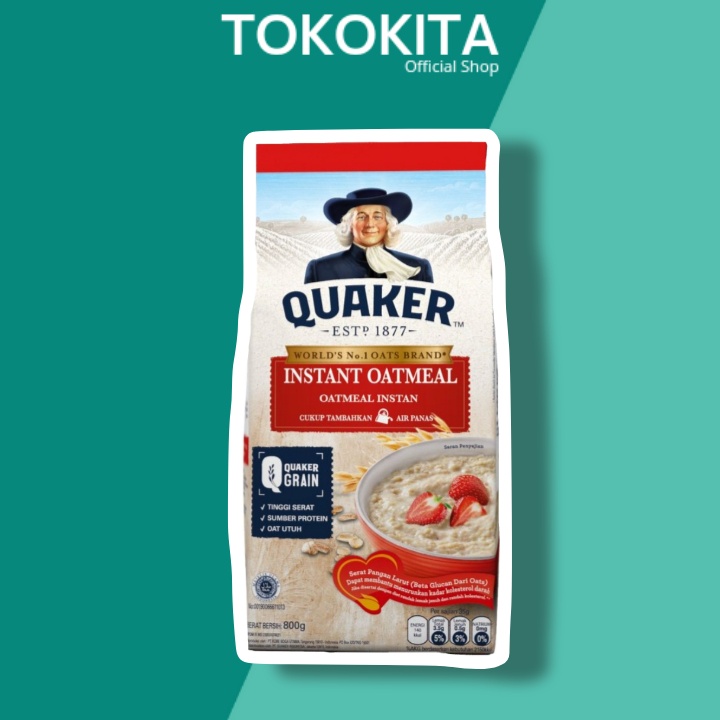 Jual Quaker Instant Oat Meal 800 Gram | Shopee Indonesia