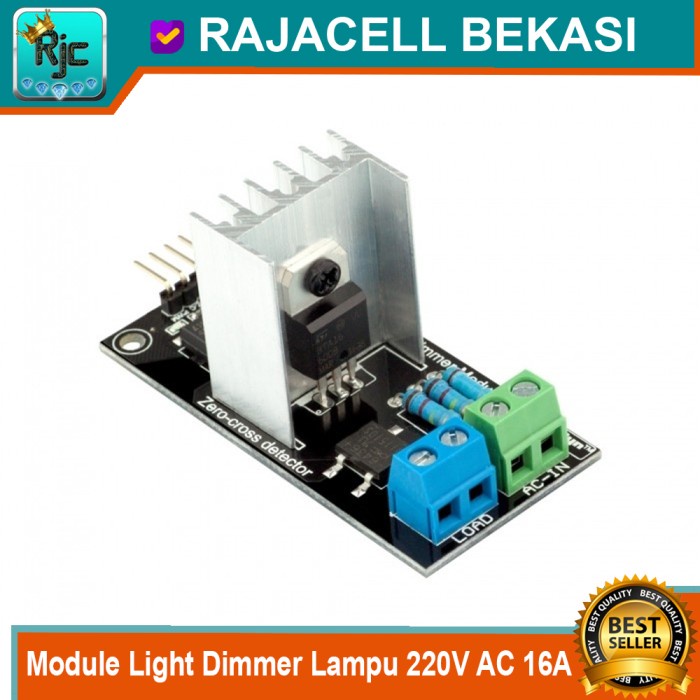 Jual Module Light Dimmer Lampu 220V AC 16A Input PWM 5V 3.3V Level ...