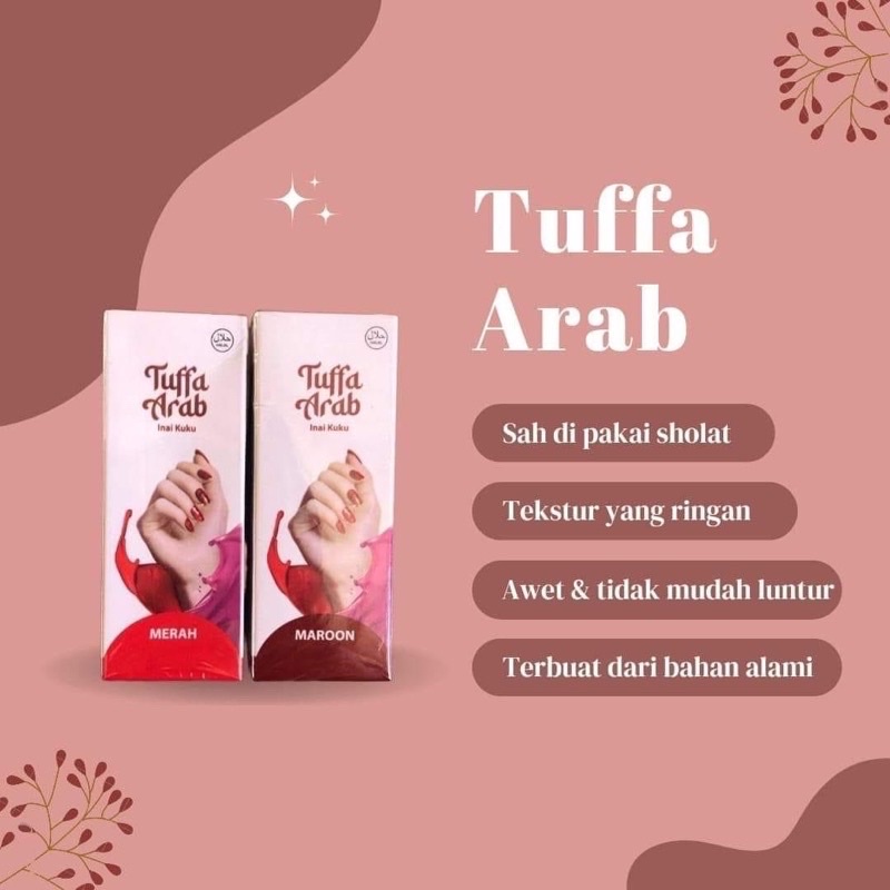 Jual Tuffa Arab - Henna Tuffah - Pewarna Kuku Nail Henna Bpom | Shopee ...