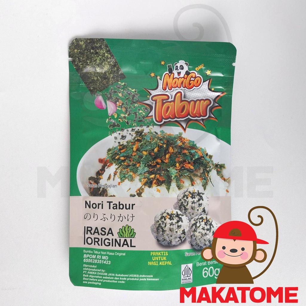 Jual Nori Tabur rumput laut Rasa ORIGINAL 60g Java super food furikake ...