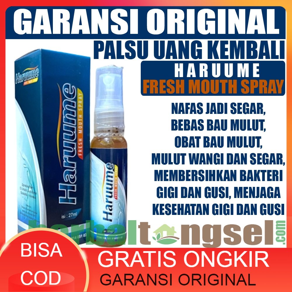Jual HARUUME Parfum Mulut Mouth Spray Penghilang Bau Mulut Obat Bau ...