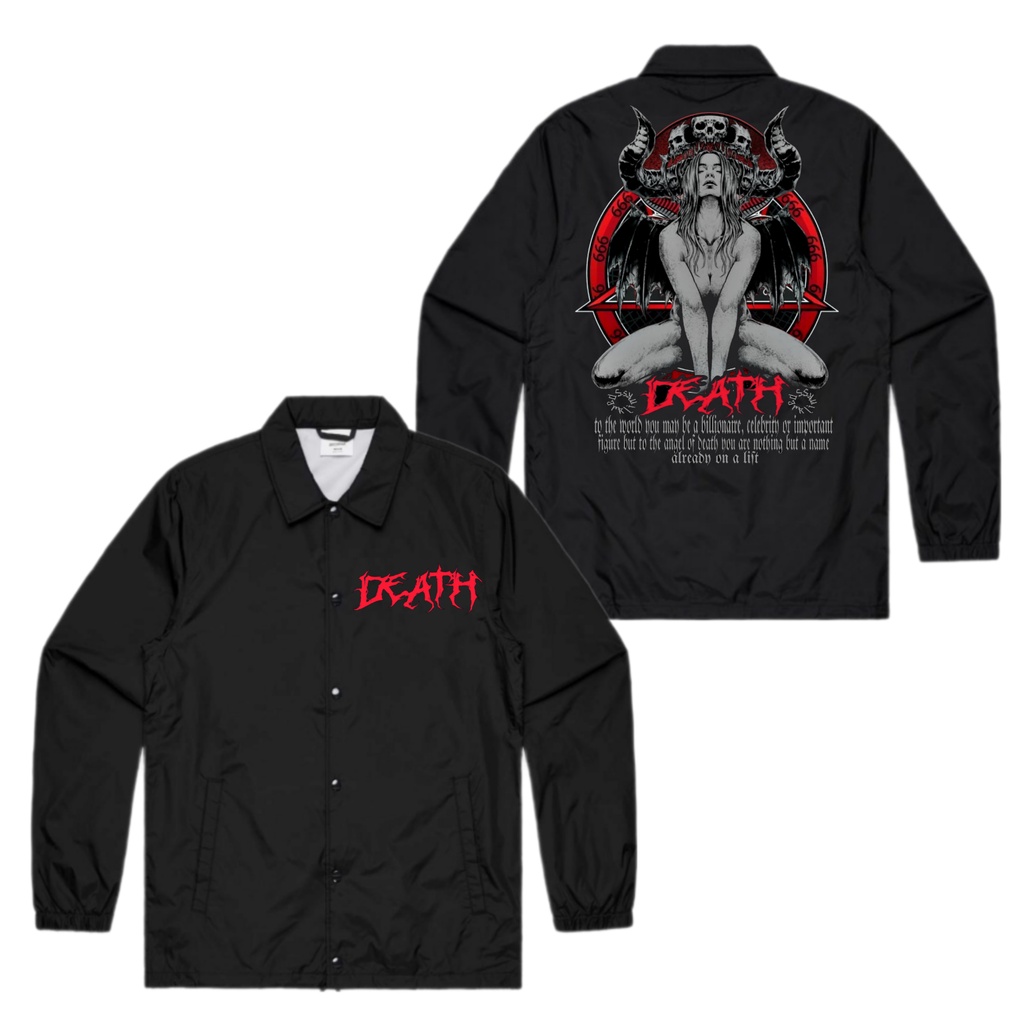 Jual Sparklinks Coach Jacket Death Genarations Hitam Keren | Shopee ...