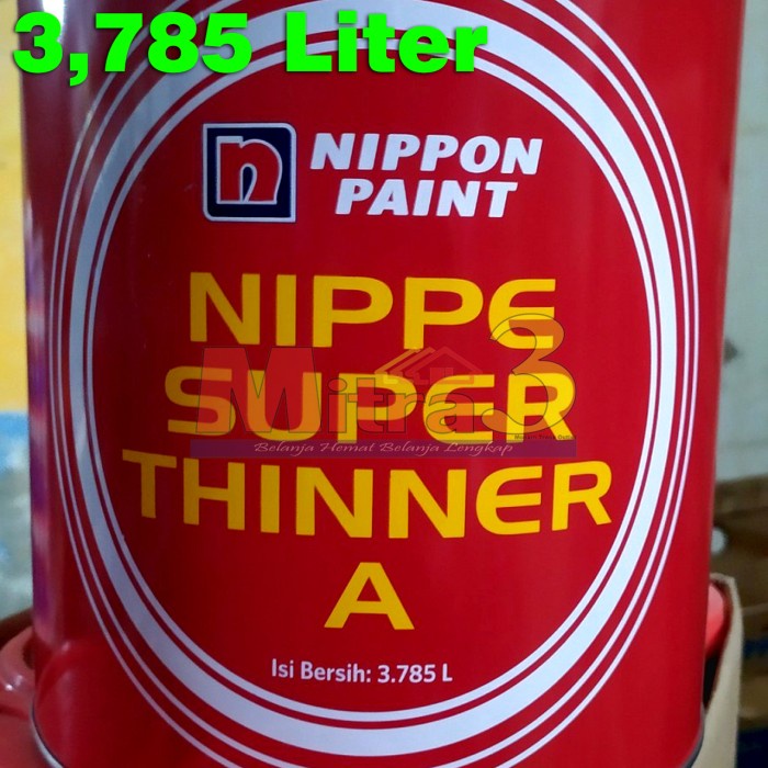 Jual !!!!!!] Thinner NIPPON PAINT Nippe Super A GALON 3,785L Tiner Tener Minyak Cat | Shopee ...