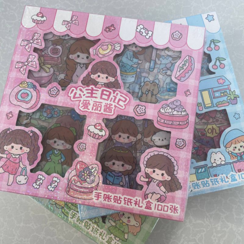 Jual STICKER DAIRY/STICKER 2D 1BOX ISI 25/100 LEMBAR | Shopee Indonesia