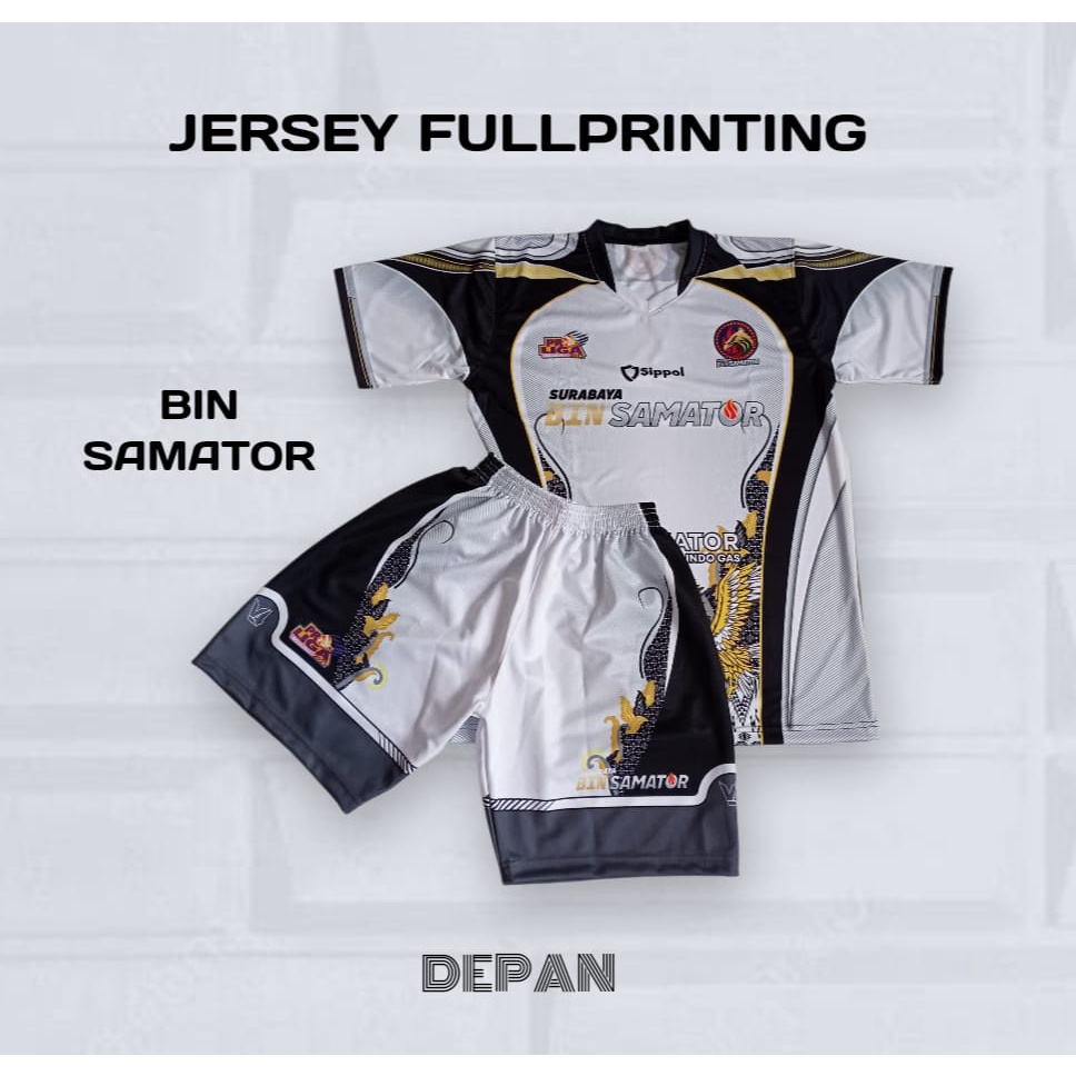 Jual Jersey stelan Volly Free nomor Fullprinting Bin samator proliga ...