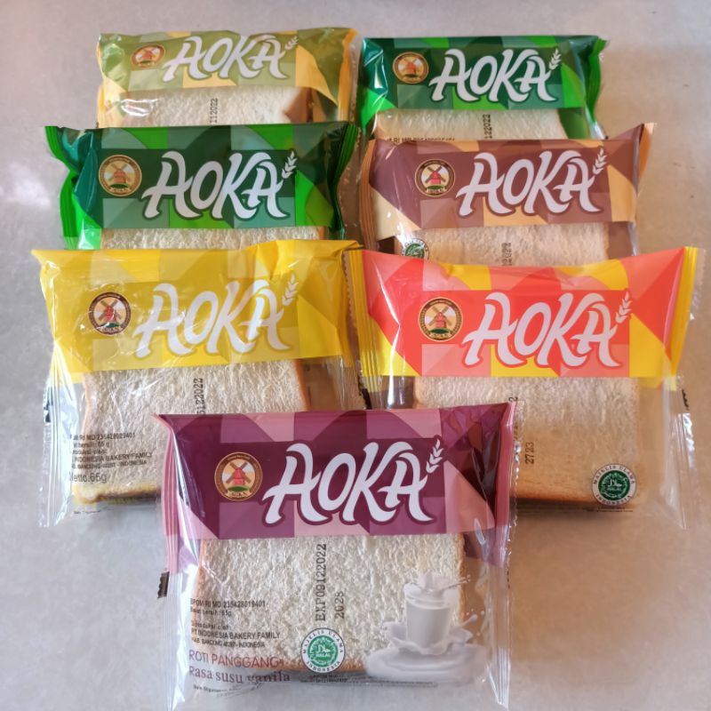 Jual roti aoka panggang sandwich all varian rasa | Shopee Indonesia