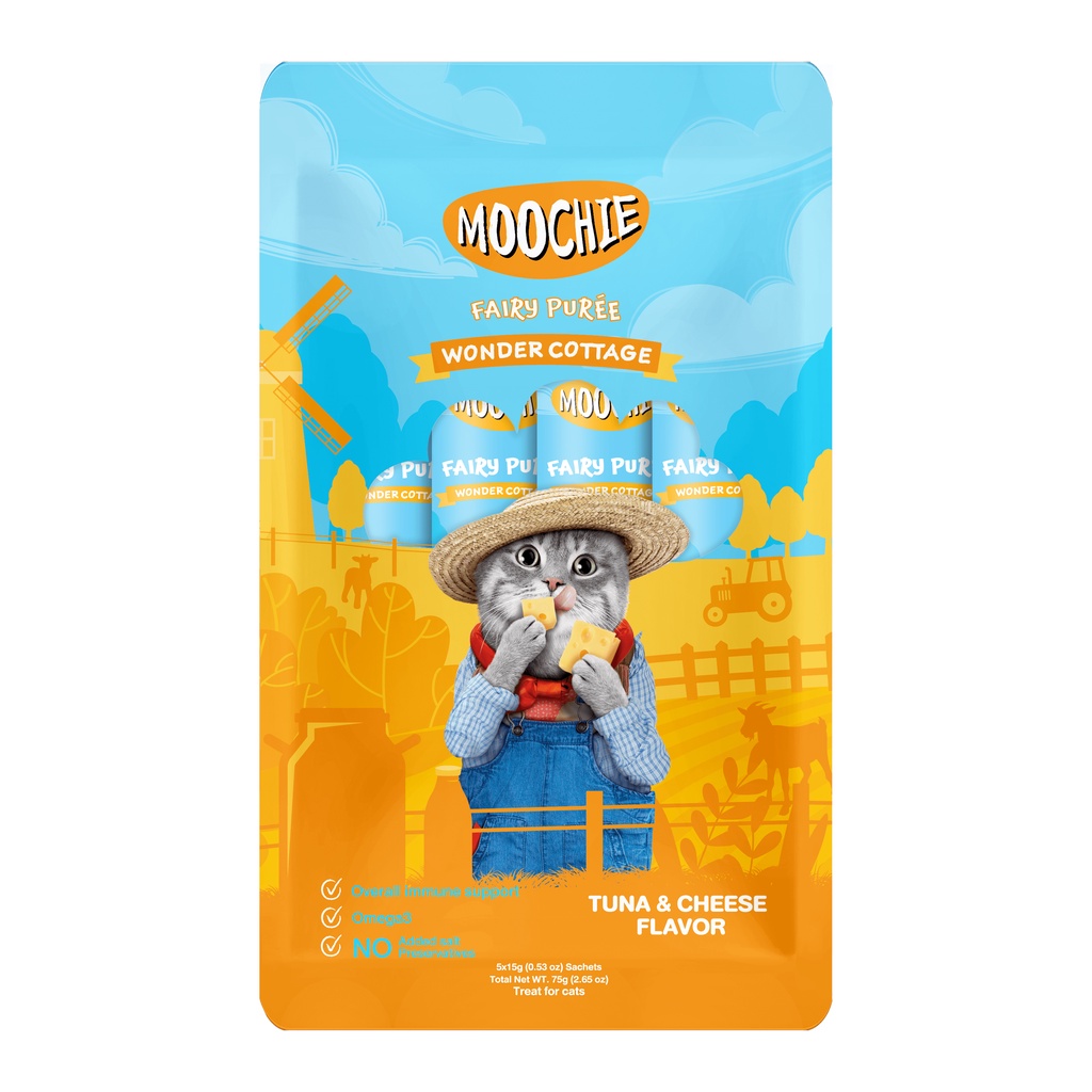 Jual [PETFOOD] MOOCHIE FAIRY PUREE CAT CREAMY TREATS 15G | Shopee Indonesia