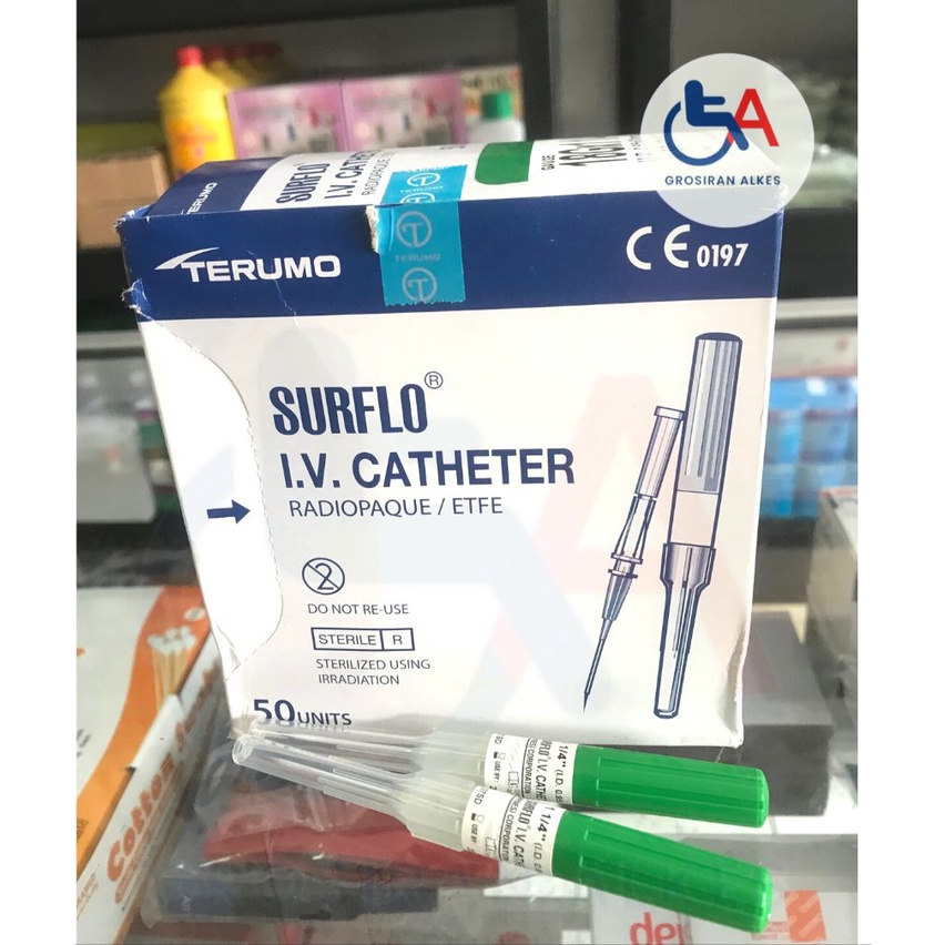 Jual SURFLO 18G TERUMO IJO- abocath inflo iv catheter onemed / jarum ...