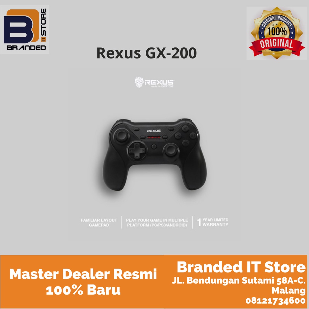 Jual Gamepad Rexus Gladius GX200 - Wireless Controller - Hitam | Shopee ...
