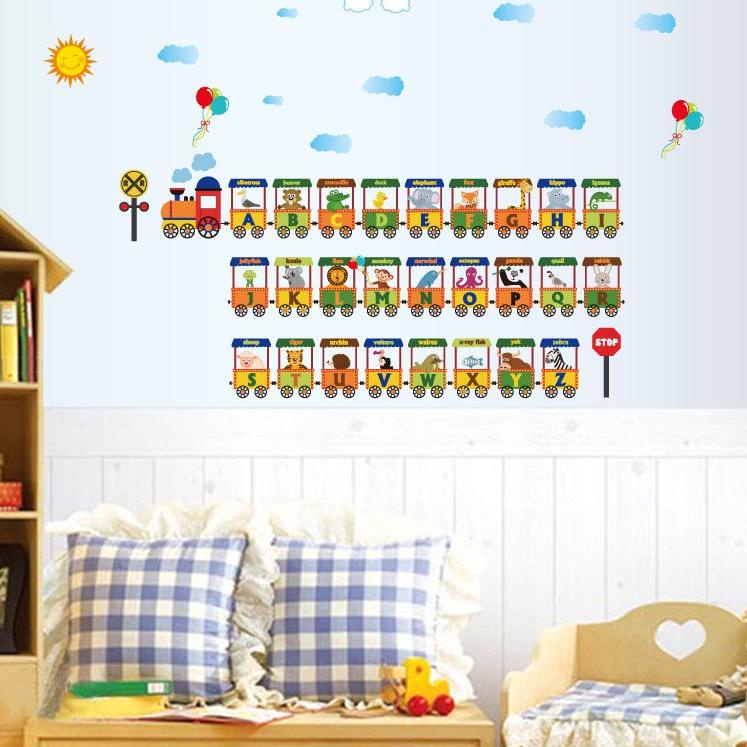 Jual RELIZA WALL STICKER KERETA ALPHABET HURUF ABJAD HEWAN ANIMAL STUDY ...