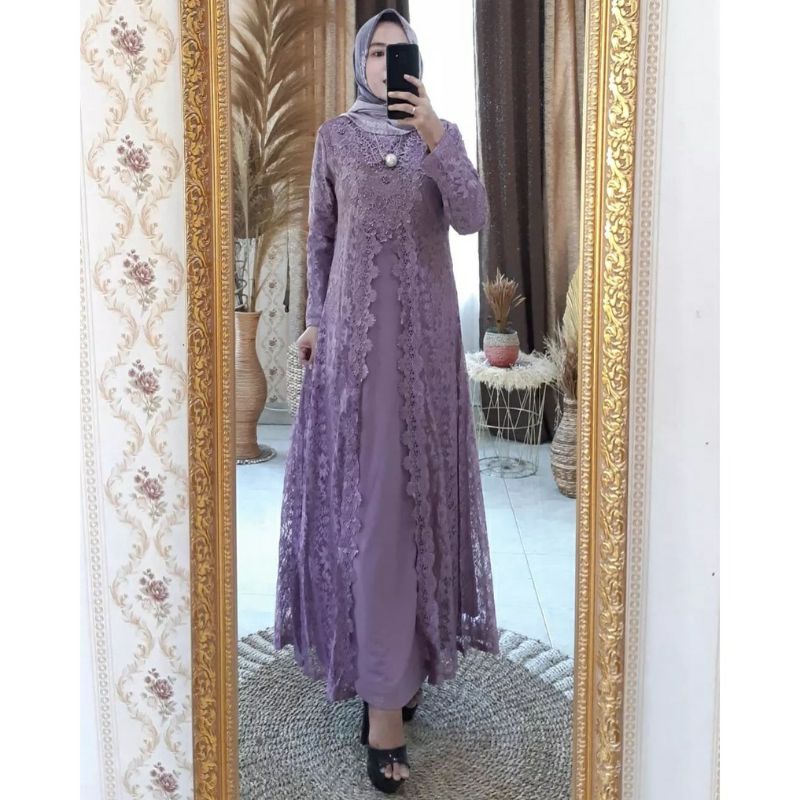 Jual Gamis Modern-Gamis Brukat-Hawa Dress Premium-Gamis Pesta-Kebaya ...
