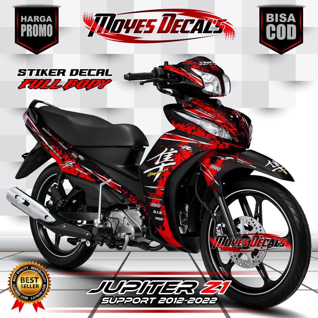 Jual ⭐⭐⭐⭐⭐ Decal Jupiter Z1 2012 // Stiker Variasi Jupiter Z1 2013 ...