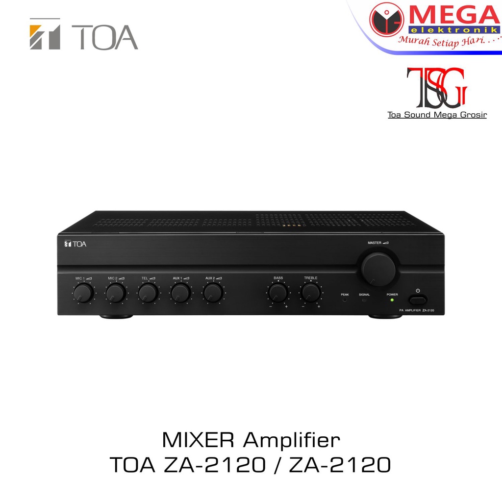 Jual AMPLIFIER TOA ZA-2120 MIXER AMPLIFIER 120 W ORIGINAL TOA 100% ORIGINAL | Shopee Indonesia