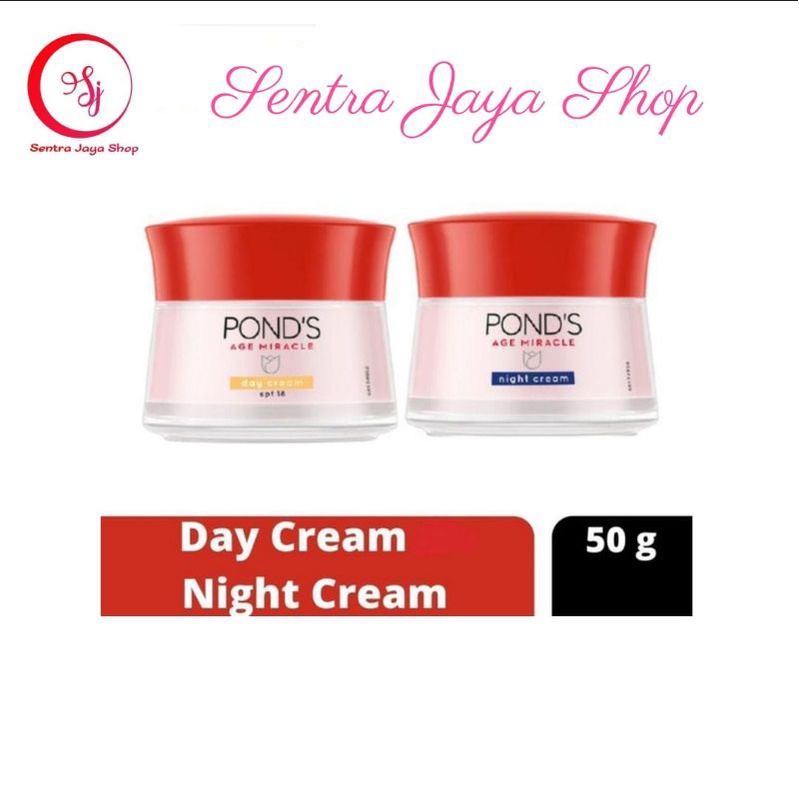 Jual Ponds Age Miracle Day Night Cream 50 gr 50gr 50 gram 50gram ...