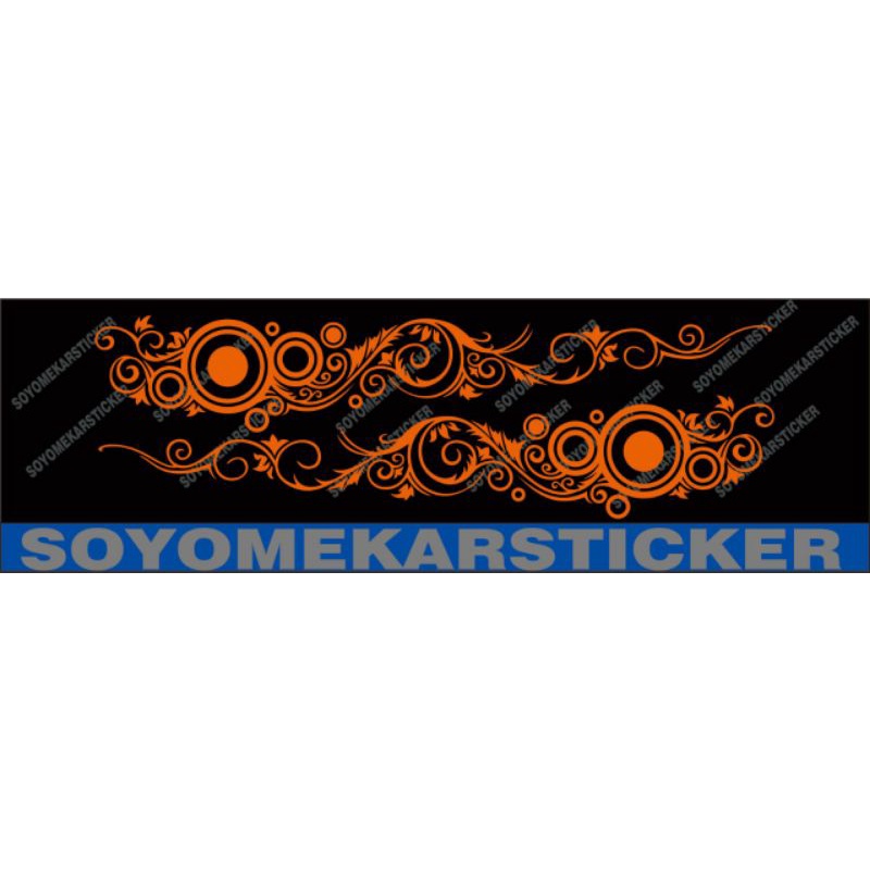 Jual stiker motor sticker cutting tribal buat spakbor motor body motor ...