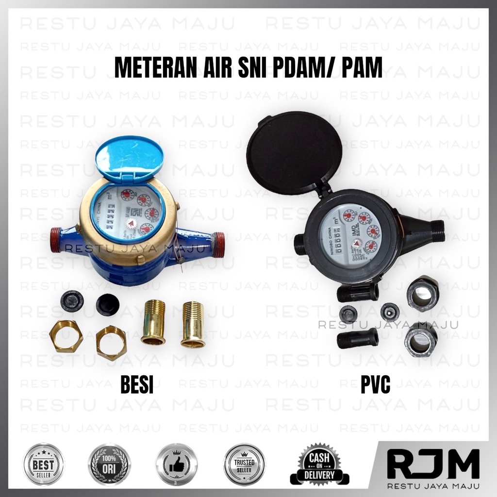 Jual IMD Meteran Air Besi / PVC Plastik SNI PDAM Water Meter | Shopee Indonesia