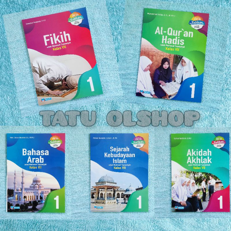 Jual Buku Salman MTs Paket Kelas 7 VII 1 Bahasa Arab Akidah Akhlak Fikih SKI Alquran Hadis KMA ...