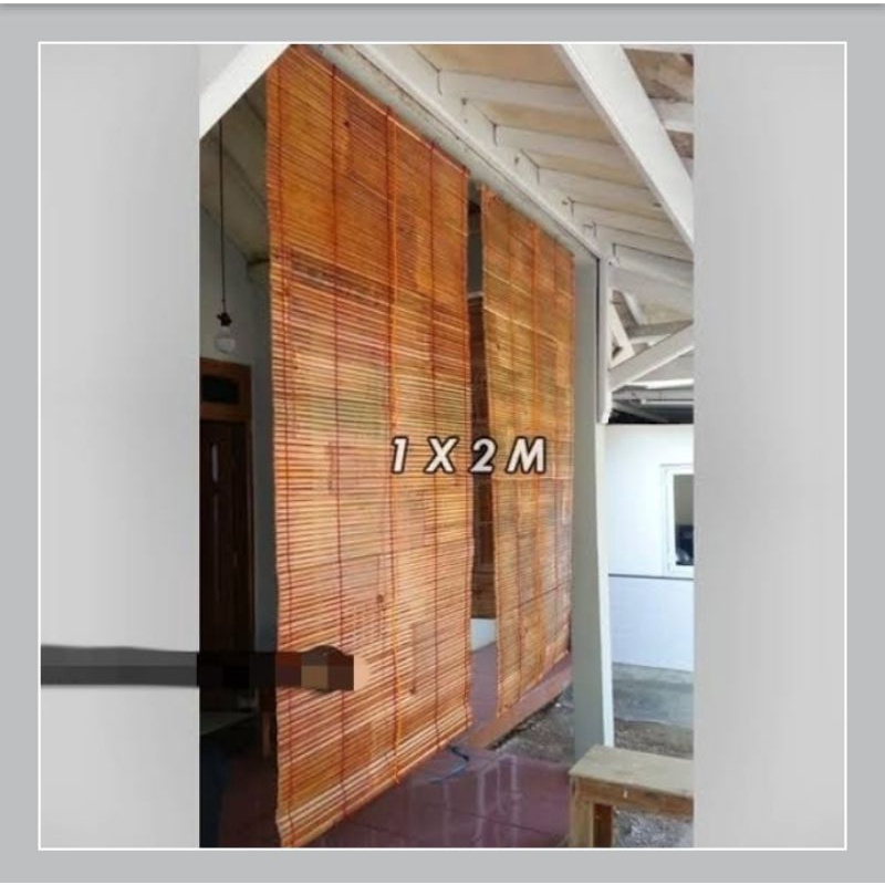 Jual KEREY KREY KIRAI TIRAI BAMBU 1 x 2 METER PENGHALAU PANAS DAN HUJAN ...