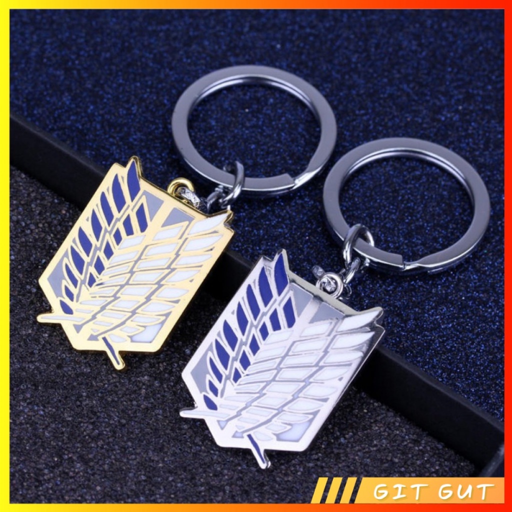 Jual Keychain Gantungan Kunci AoT Attack on Titan Single Corps Logo ...