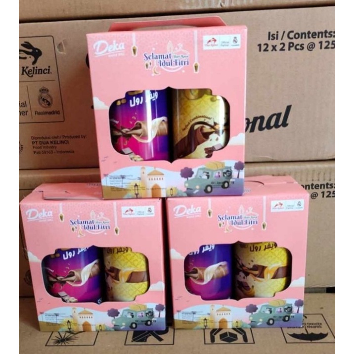 Jual Deka Wafer Roll Hampers Parcel Paket Lebaran Kaleng 2 x 100gr ...