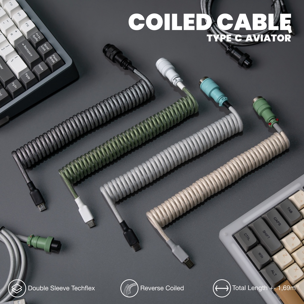 Jual Coiled Cable Type C Aviator Gen 2 - Kabel Mechanical Keyboard by ...
