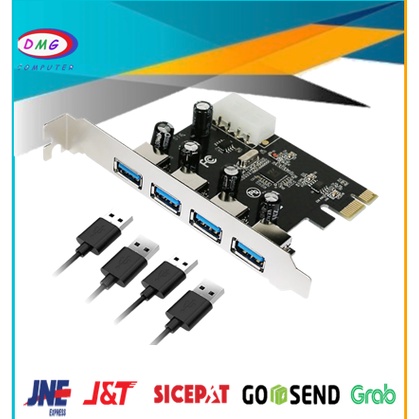 Jual Pci Express Usb 3.0 4 Port Card-Pcie Pci-E Express Usb 3.0 4 Port | Shopee Indonesia