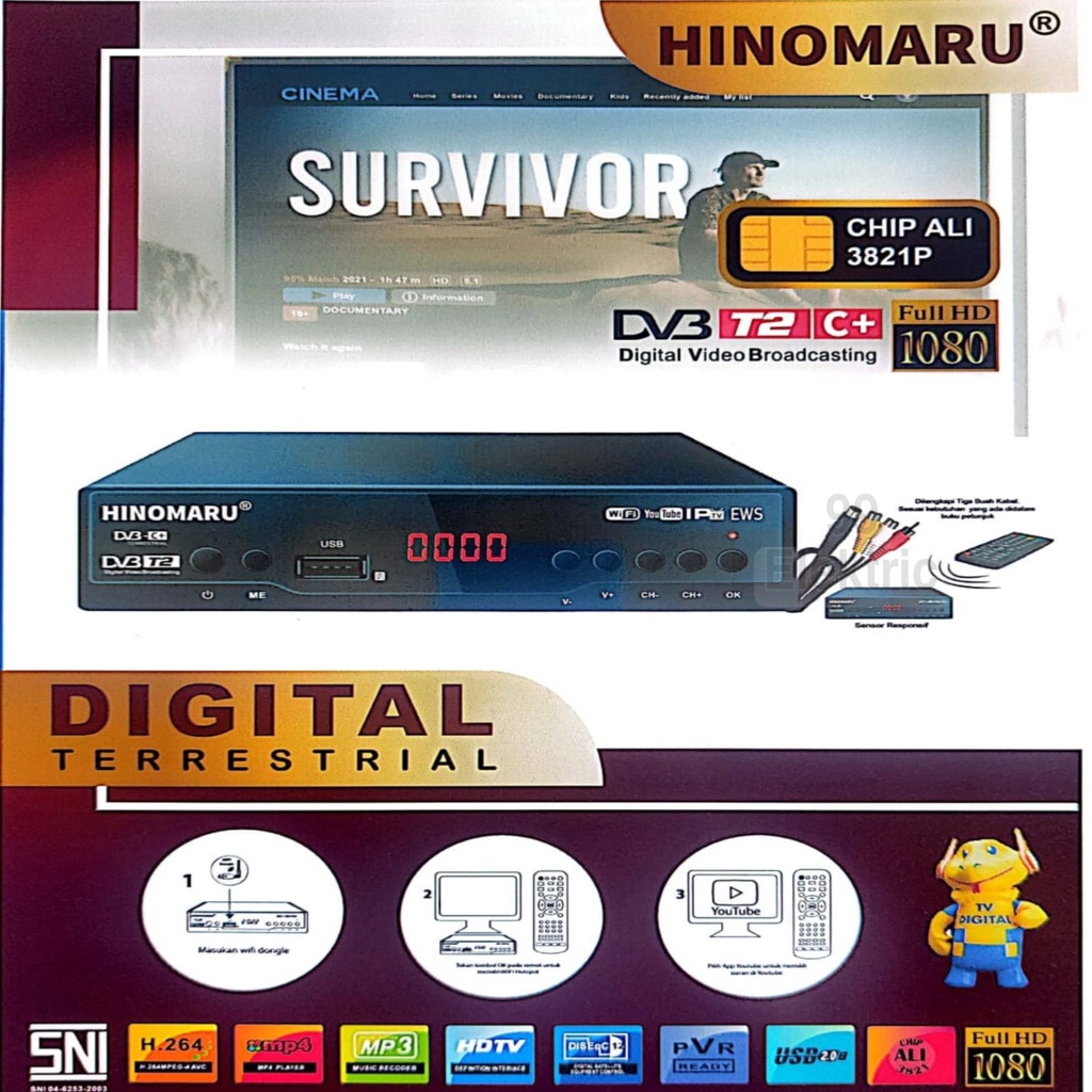 Jual SET TOP BOX DVB-T2 BISA WIFI YOUTUBE TIKTOK / STB DVB-T2 RECIEVER ...