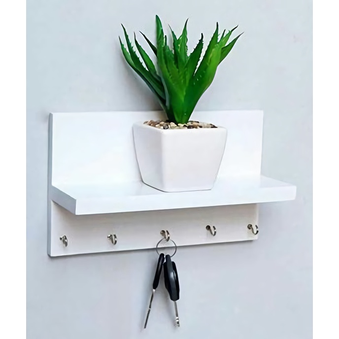 Jual Rak Gantungan Kunci Dinding Minimalis Aesthetic Kayu Tempel ...