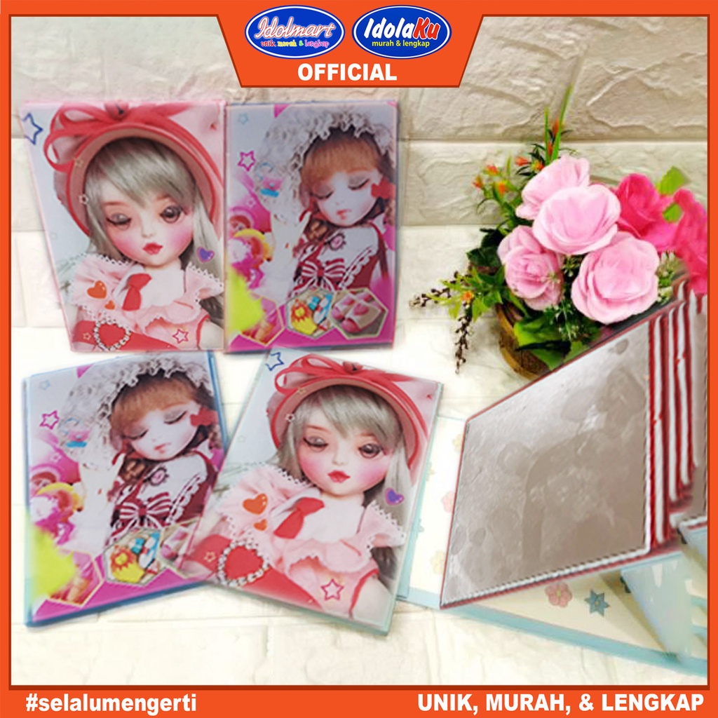 Jual IDOLMART Cermin Lipat 3D / Kaca Mini Lipat / Cermin Rias 3D ...