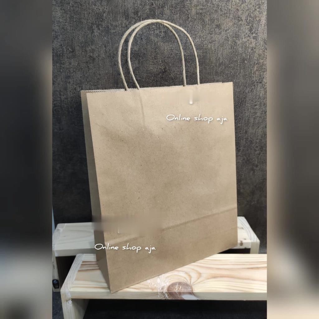 Jual PAPER BAG S KRAFT POLOS KRAF KERTAS KADO | Shopee Indonesia