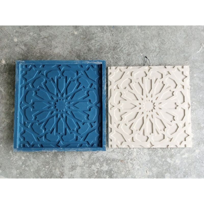 Jual Cetakan panel dinding beton / gypsum 50x50 | Shopee Indonesia