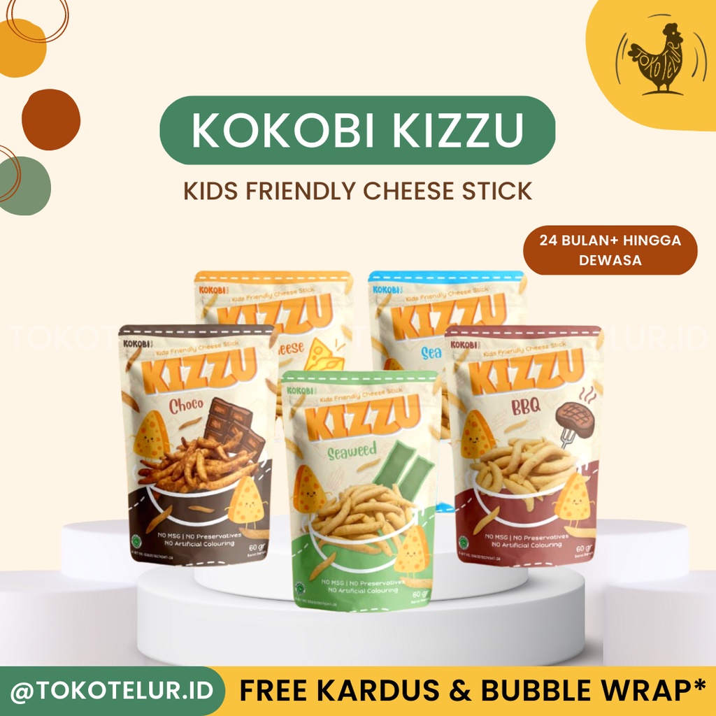 Jual KOKOBI KIZZU - Cheese Stik KIDS Cemilan Snack Sehat Anak NO MSG ...