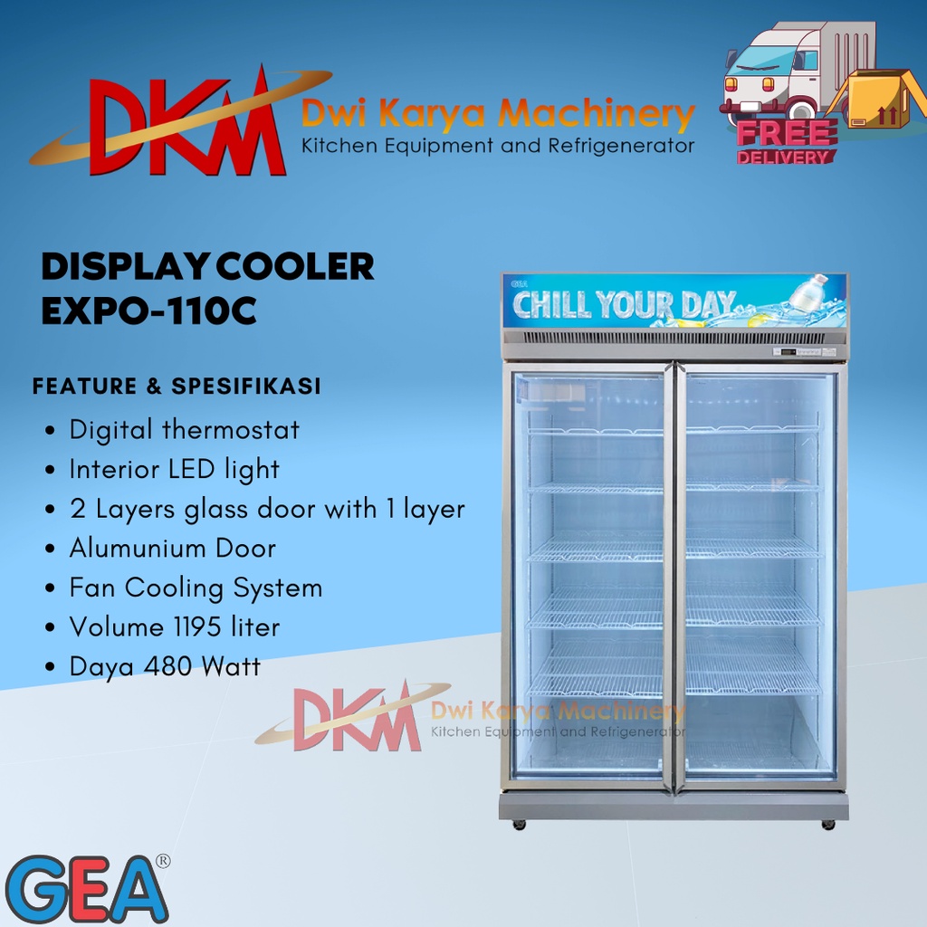 Jual Showcase GEA EXPO-1100IC Kulkas Display Cooler Chiller EXPO 1100 ...