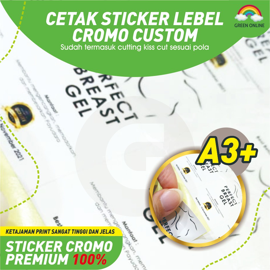 Jual STIKER CROMO A3+ PRINT CUT | Shopee Indonesia