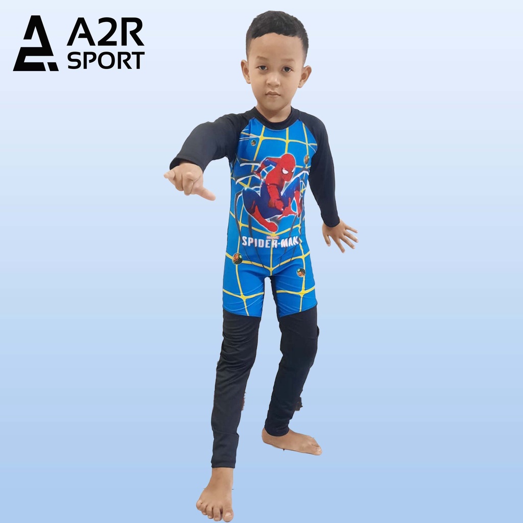 Jual Baju Renang Anak laki-laki TK dan SD model diving panjang karakter ...