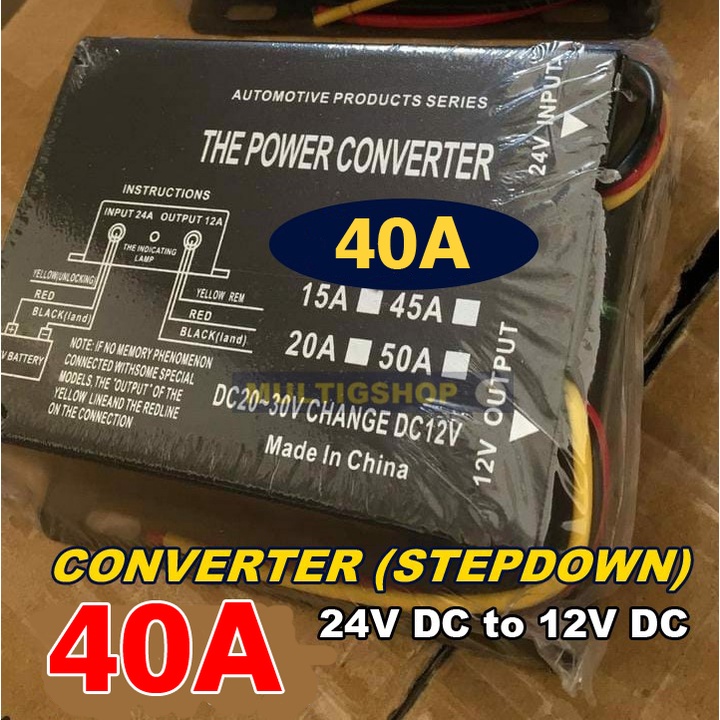 Jual Step Down 24V DC to 12V DC 40A - Converter 24VDC TO 12VDC 40 A ...