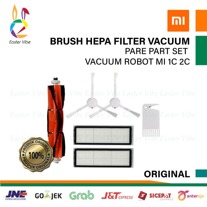 Jual SPARE PART SET UNTUK VACUUM ROBOT MI 1C 2C - BRUSH HEPA FILTER ...