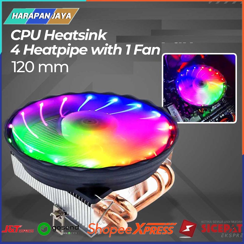 Jual Kipas Pendingin Processor Snowman CPU Heatsink 4 Heatpipe with 1 ...
