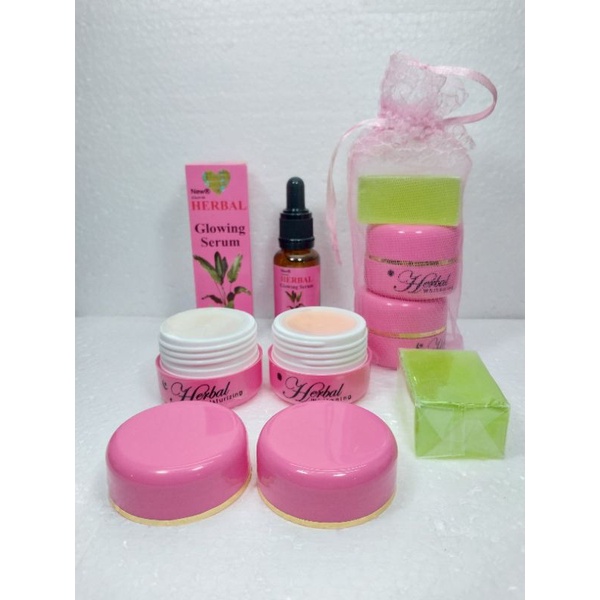 Jual paket cream herbal pink day&night + serum | Shopee Indonesia