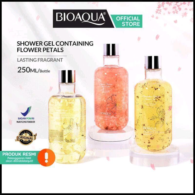 Jual BIOAQUA Shower Gel Abstract Fresh Petals Osmanthus/Cherry Blossom body wash 250ml | Shopee ...