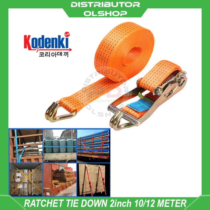 Jual Rachet Tie Down Cargo Lashing Tali Pengikat Barang Belt 10 12 M ...